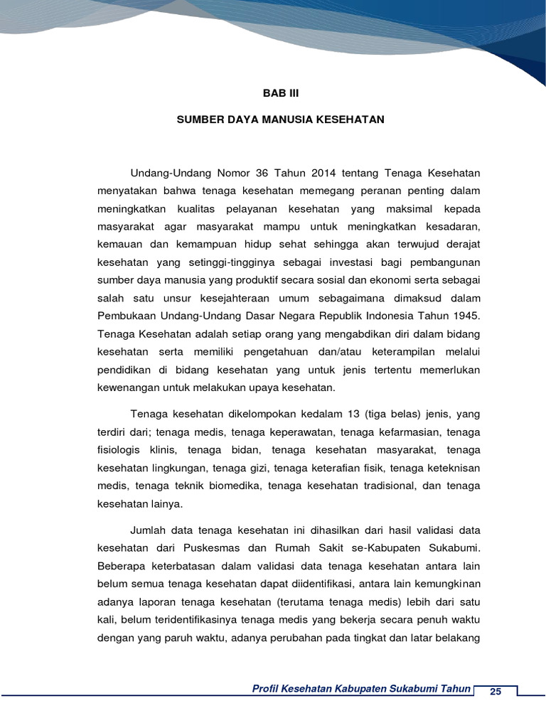 Isi BAB 3 Profil Kesehatan 2023 | PDF | Kesehatan Holistik