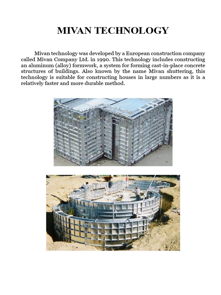 Mivan Construction Technology Overview Pdf Concrete Structural