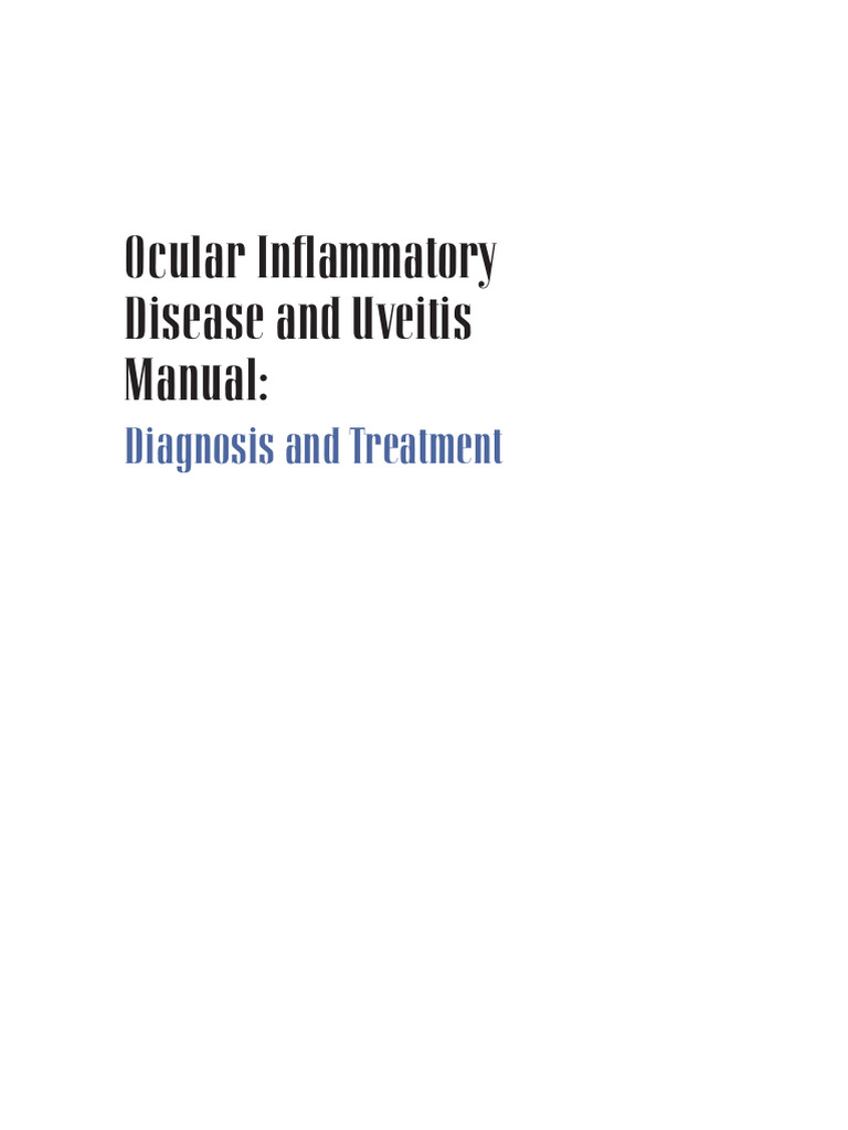 Ocular Inflammatory Disease and Uveitis Manual - 240709 - 000227 | PDF ...