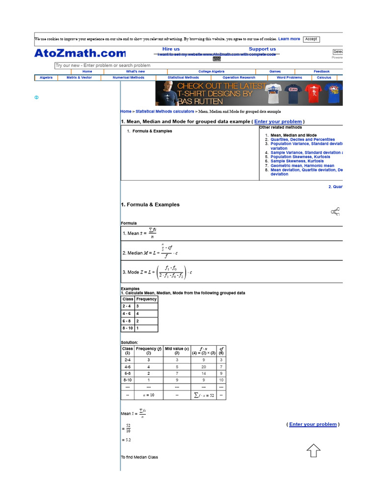 Modemedian | PDF | Mode (Statistics) | Mean