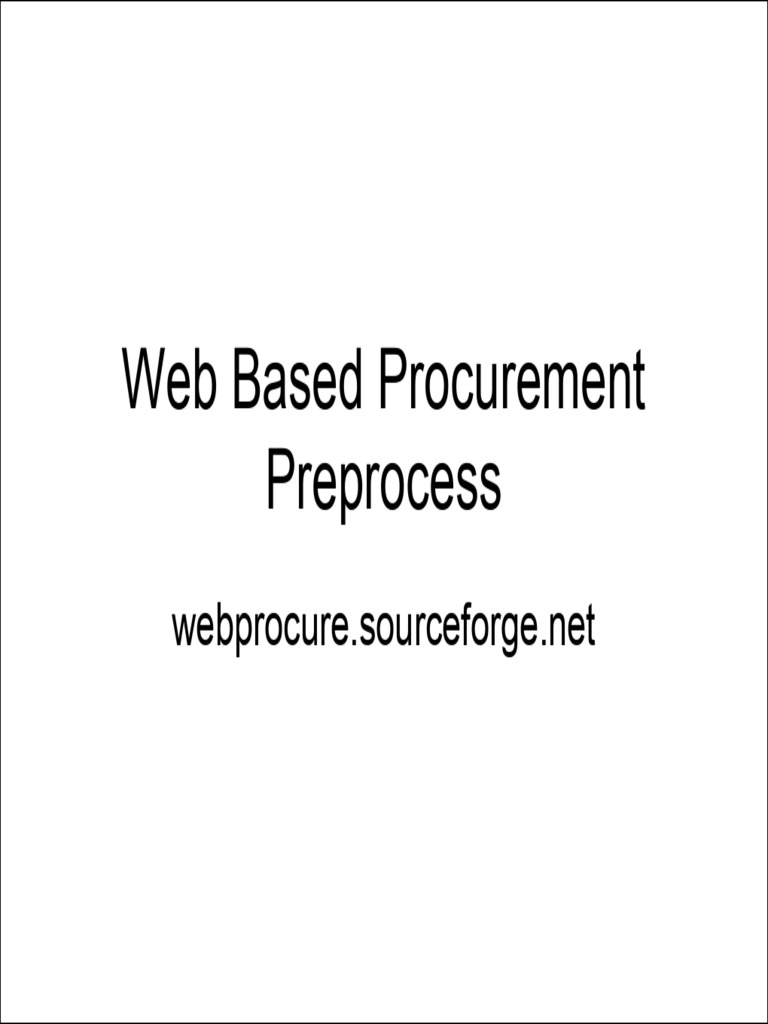 Web Procure | PDF | Login | Databases