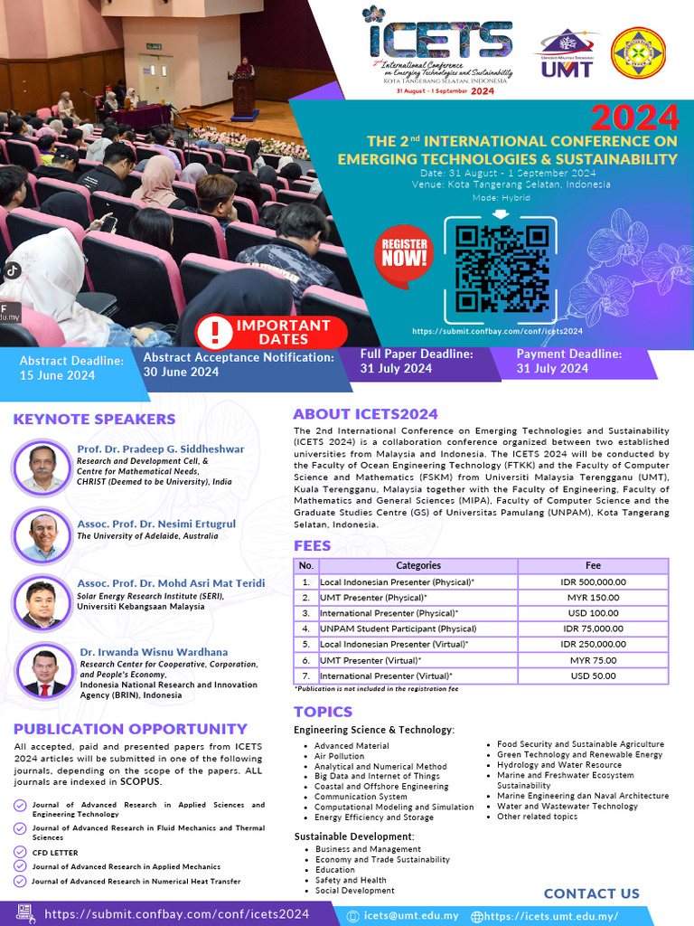 ICETS Brochure | PDF | Sustainability | Water