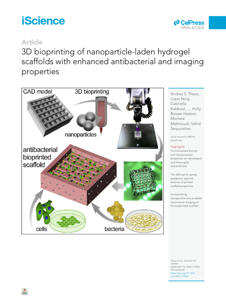 Cell Press | PDF | Tissue Engineering | Materials