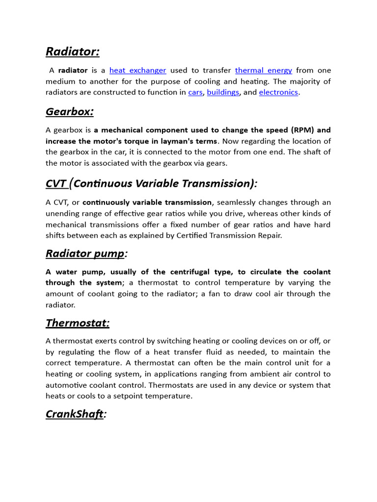 Engine Parts Pdf Internal Combustion Engine Throttle