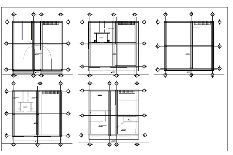 Plano Arquitectonico Columnas y Trabes-90x60 | PDF