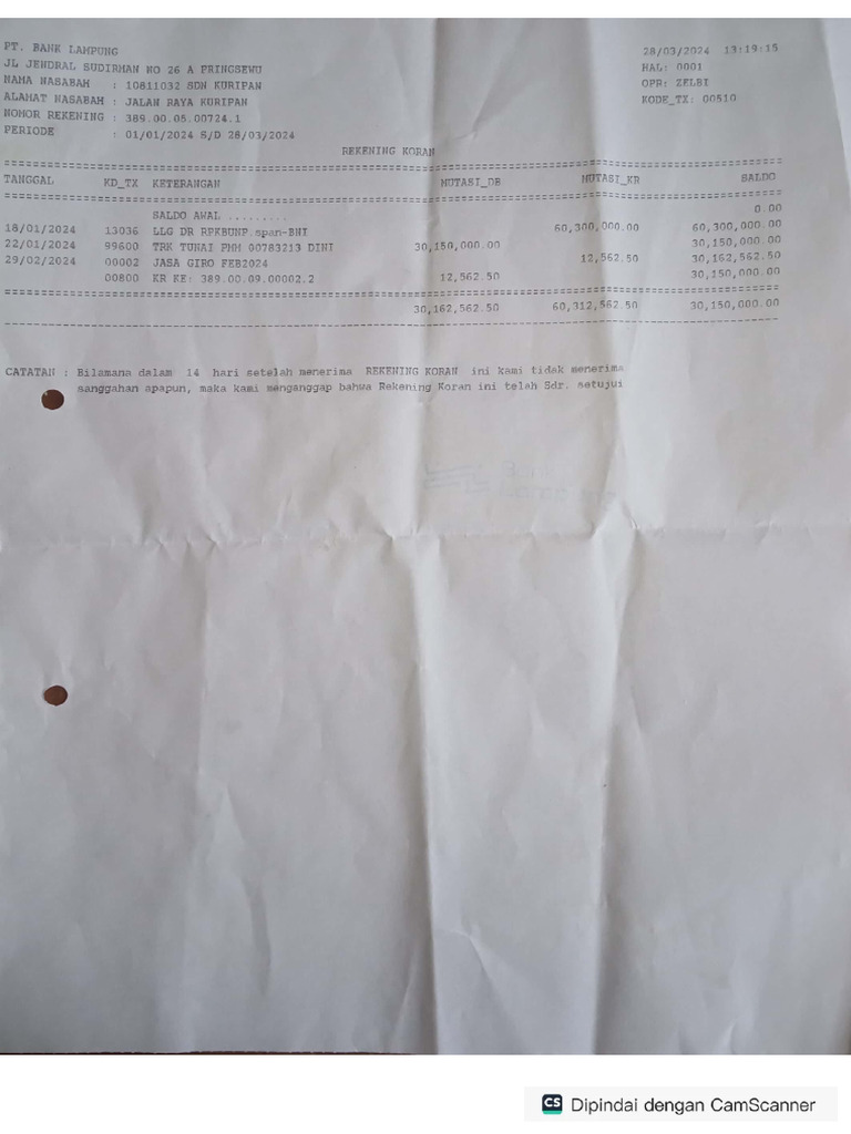 Rek - Koran 2024 SDN 1 Kuripan | PDF