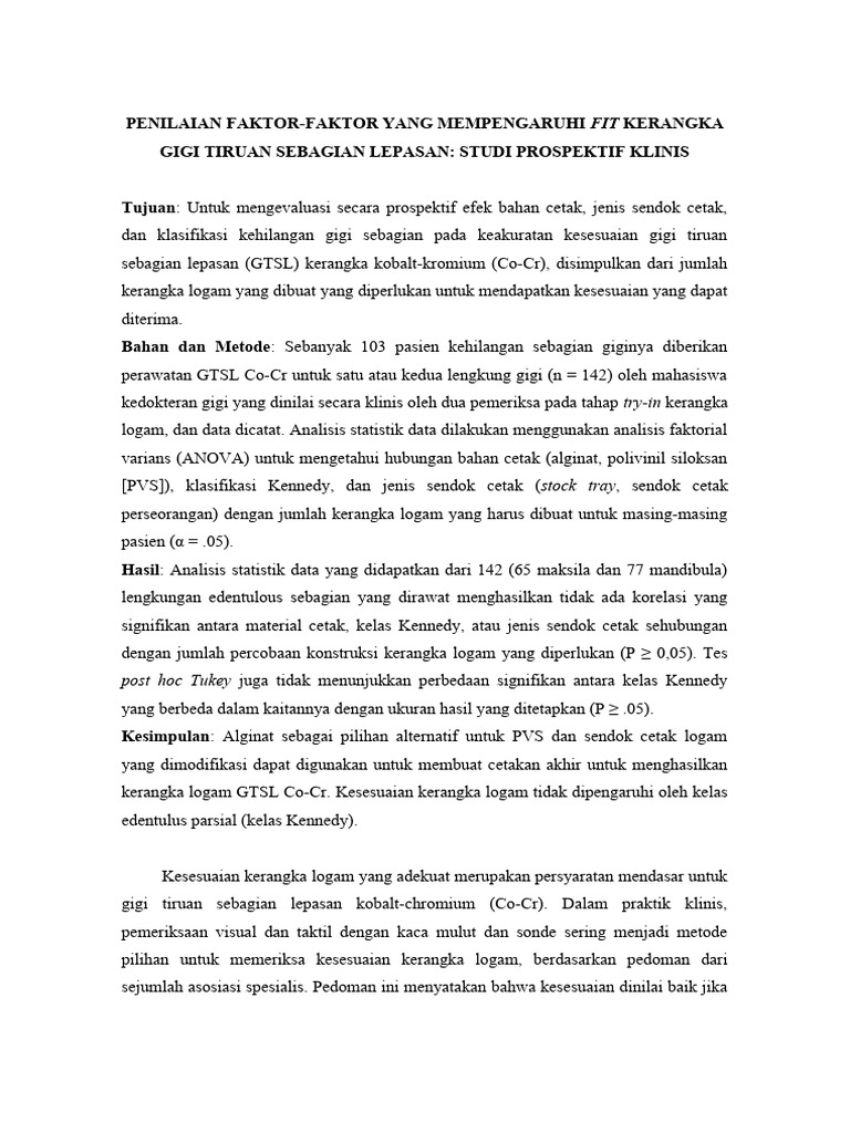 Penilaian Faktor Faktor Yang Mempengaruhi Kecekatan Kerangka GTSL | PDF