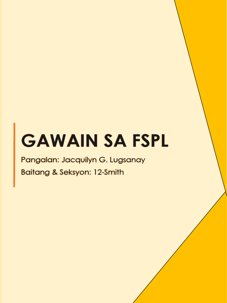 Fspl-Mga Halimbawa | PDF