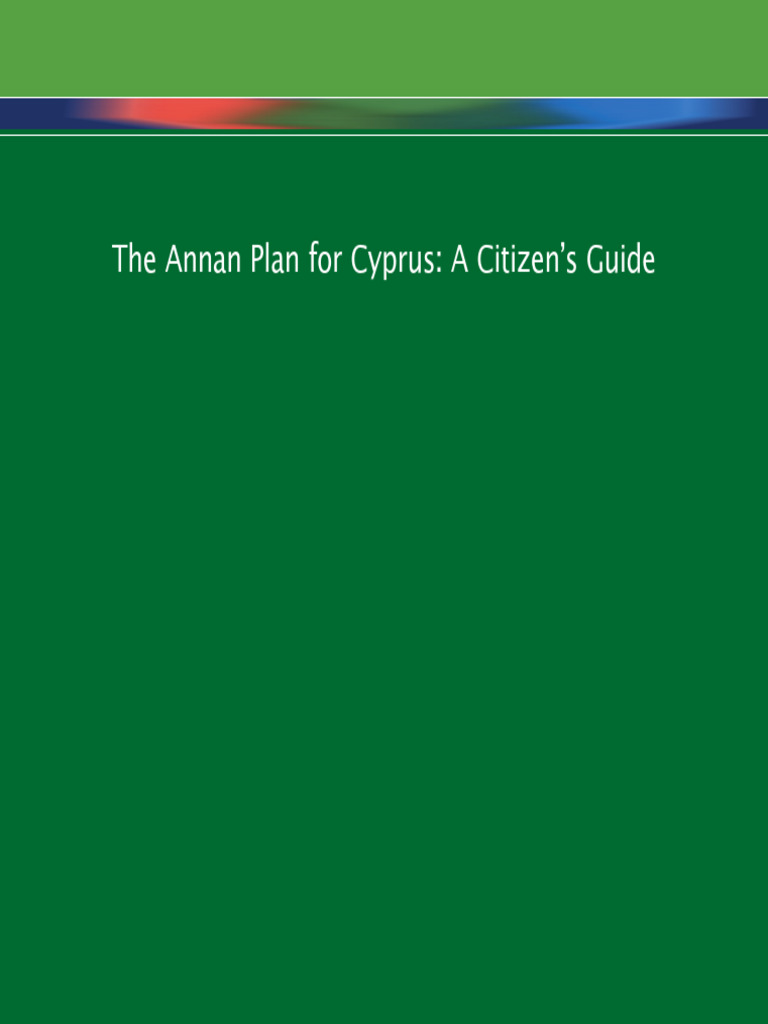 ENG The Annan Plan For Cyprus A Citizen's Guide | PDF | Cyprus ...