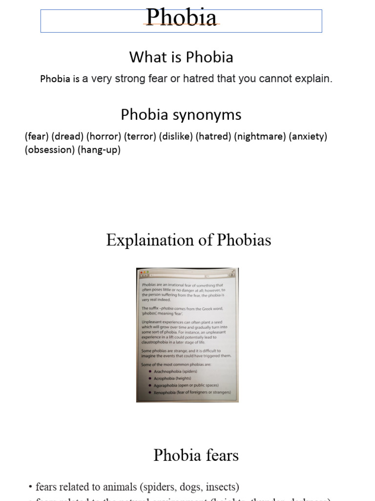 Understanding Common Phobias | PDF