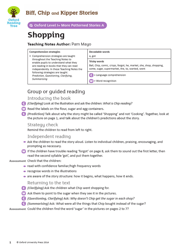 Shopping | PDF | Reading Comprehension | Behavior Modification