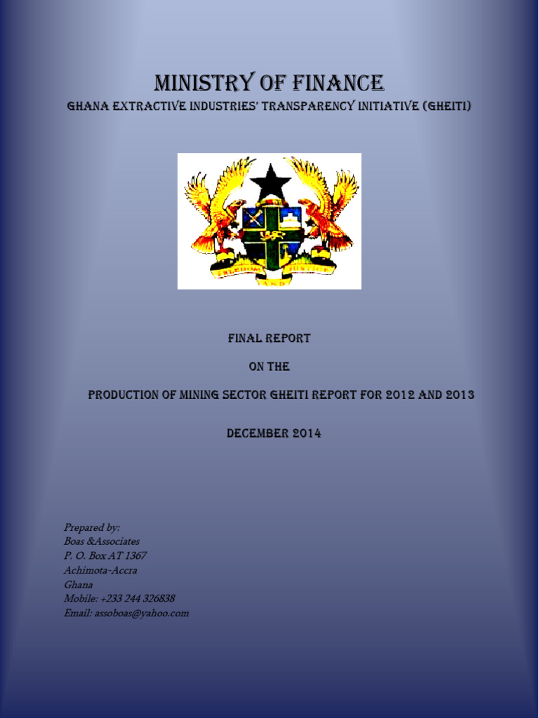 2012-2013 Final Mining Sector Report | PDF | Mining | Economies