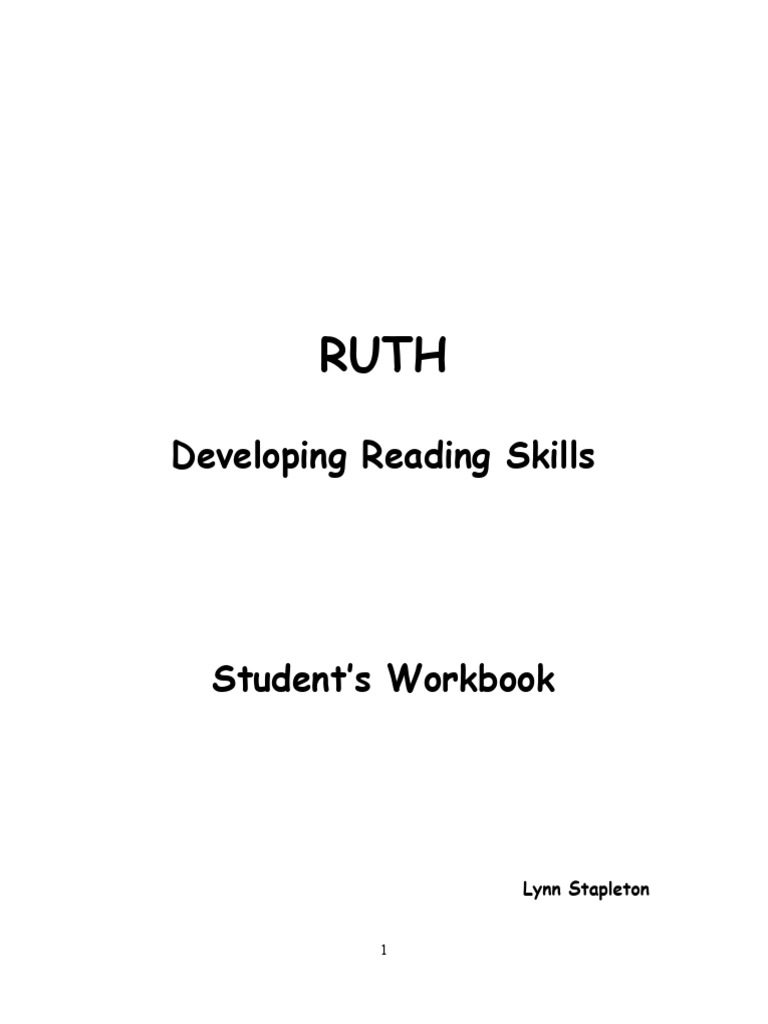 Developing Reading Skills Ruth - Students Workbook | PDF | Ruth ...