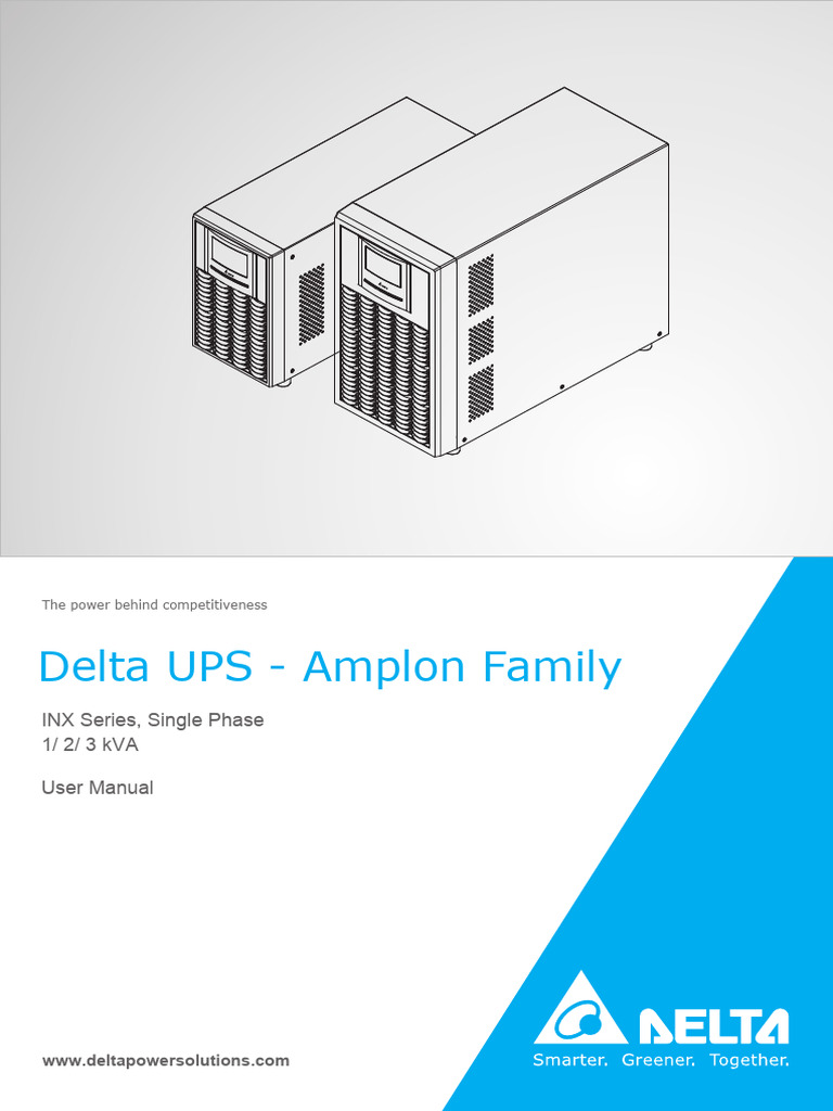 User Manual - UPS - INX 1 3 kVA VLB - en Us - 501325350304 | PDF | Ac ...