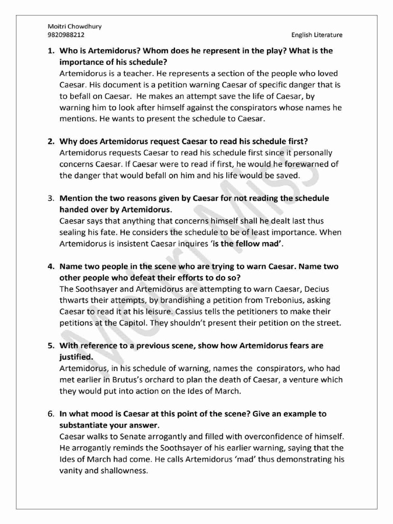 Act 3 SC 1 (Julius Caesar) | PDF