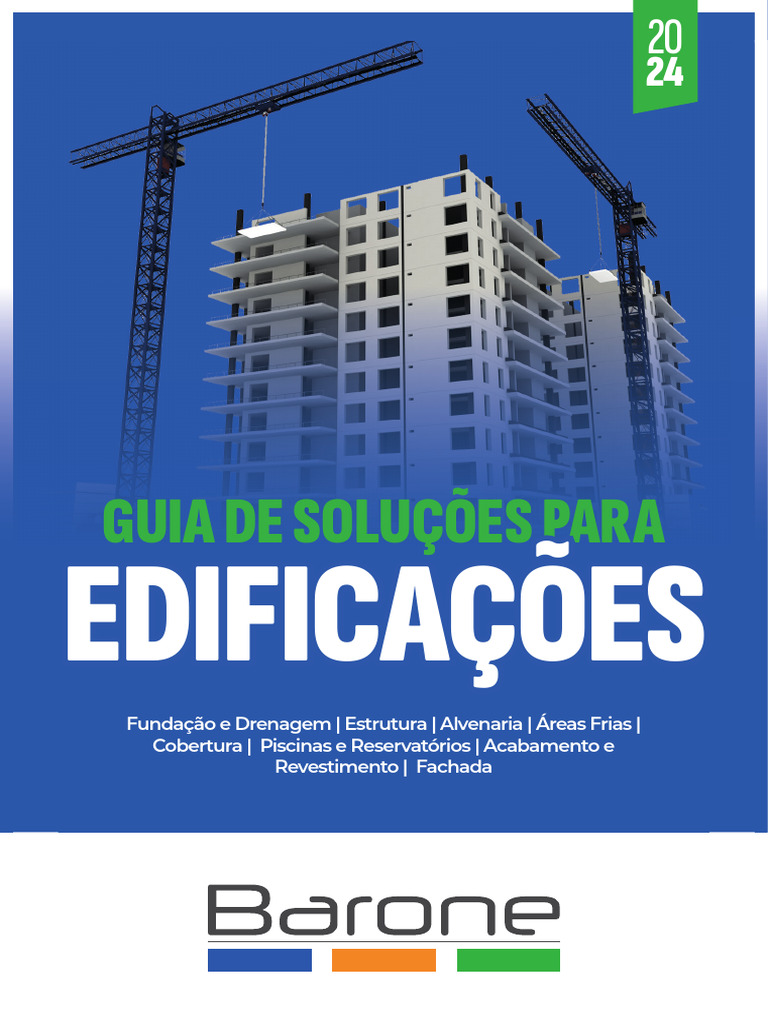Folder Edificacoes Barone 2024 | PDF | Concreto | Argamassa (alvenaria)