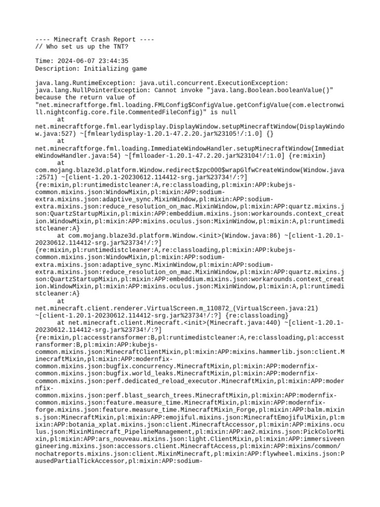 Crash 2024 06 07 - 23.44.35 Client | PDF | Software Engineering | Computer Libraries