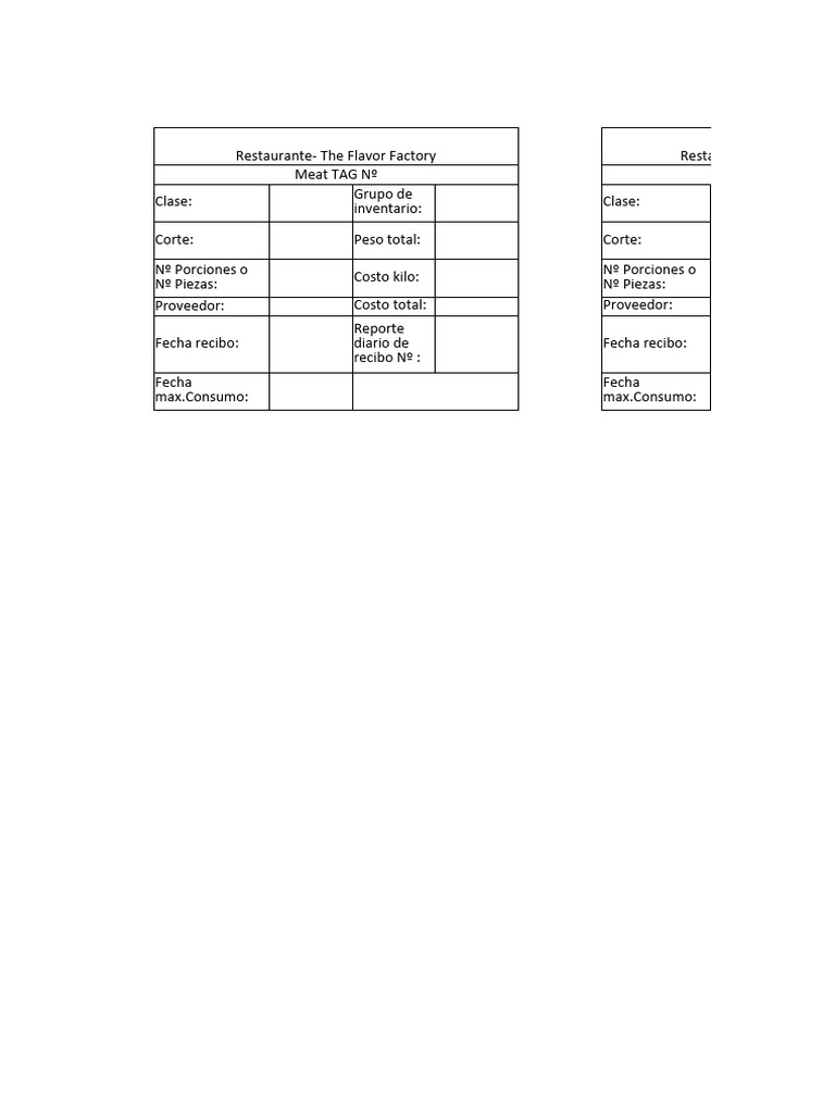 Formato - Meat TAG | PDF | Cocina, comidas y vino | Tecnología