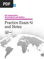 AP Comparative Government and Politics 2020 Practice Exam 1 MCQ | PDF ...