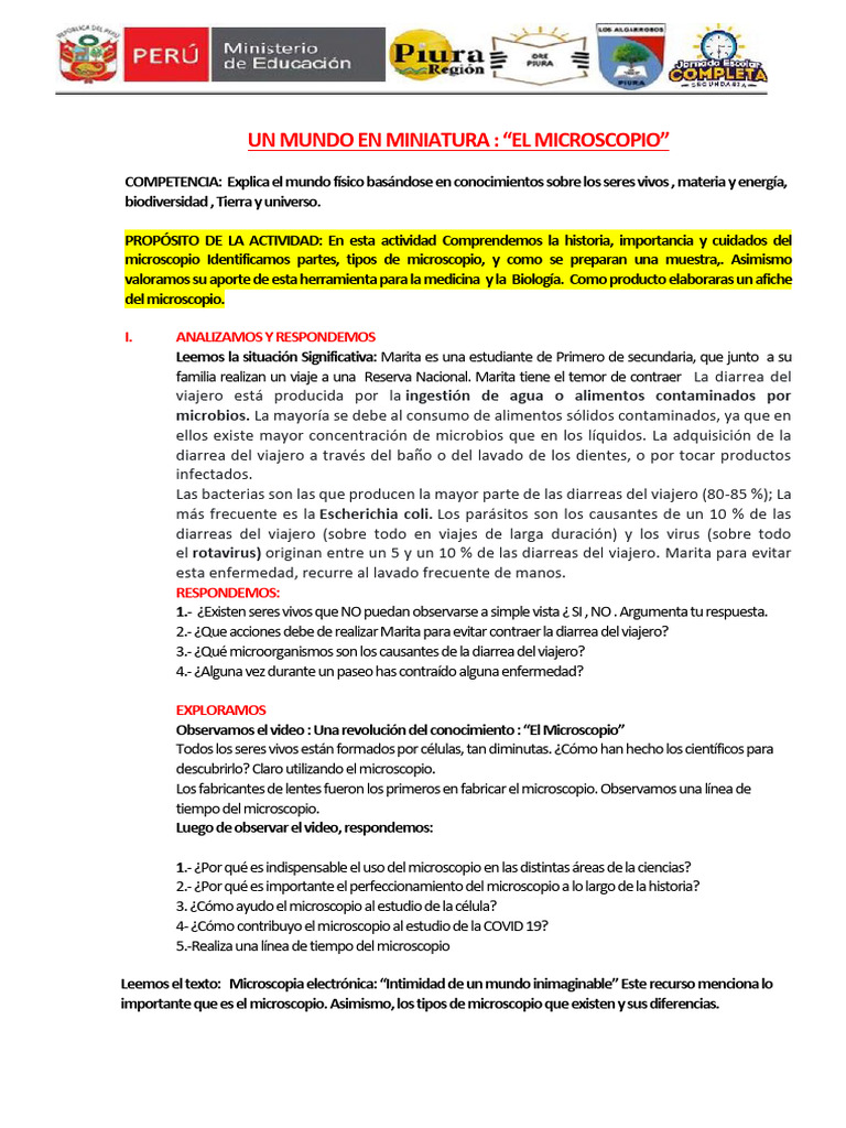 El Microscopio | PDF | Microscopio | Resolución angular