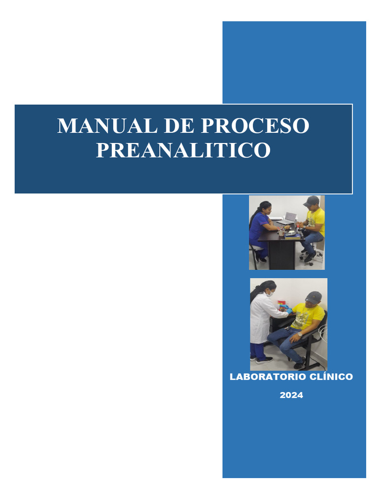 Manual de Proceso Preanalitico | PDF | Laboratorios | Sistema de manejo ...