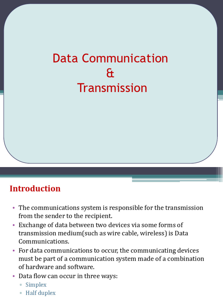 Chapter 02 Data Communication and Transmission | PDF | Modulation ...