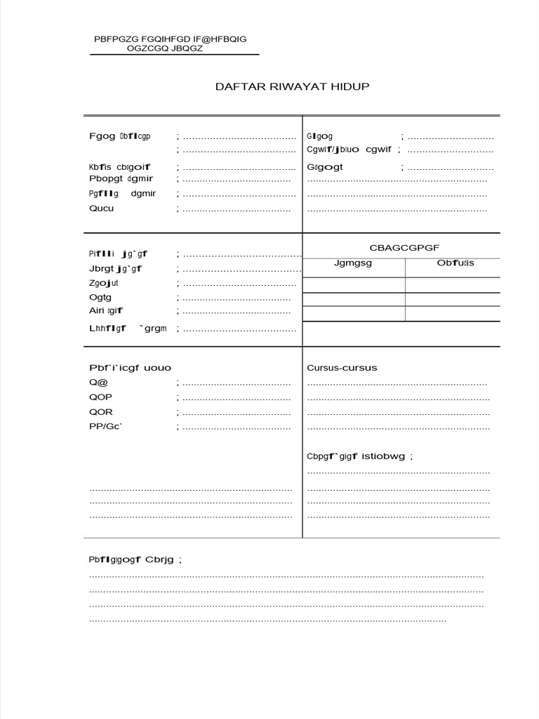 PDF Blangko Administrasi Tni | PDF