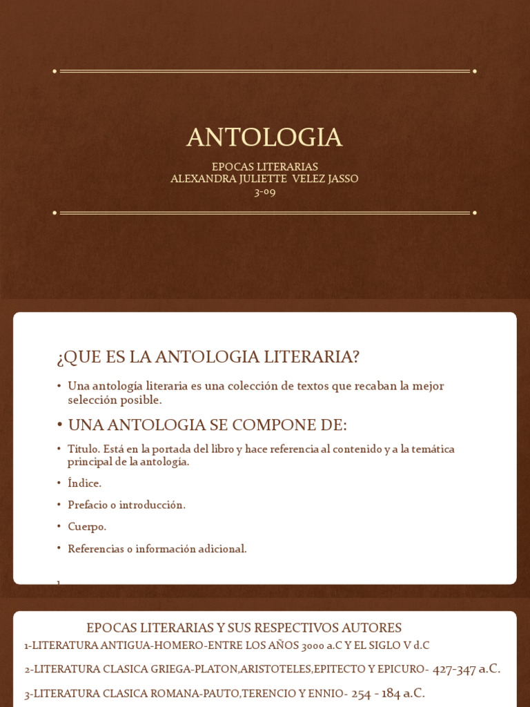 ANTOLOGIA | PDF | Barroco | Poesía lírica
