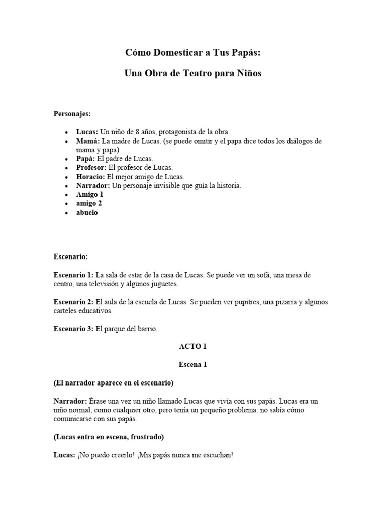 Cómo Domesticar A Tus Papás | PDF