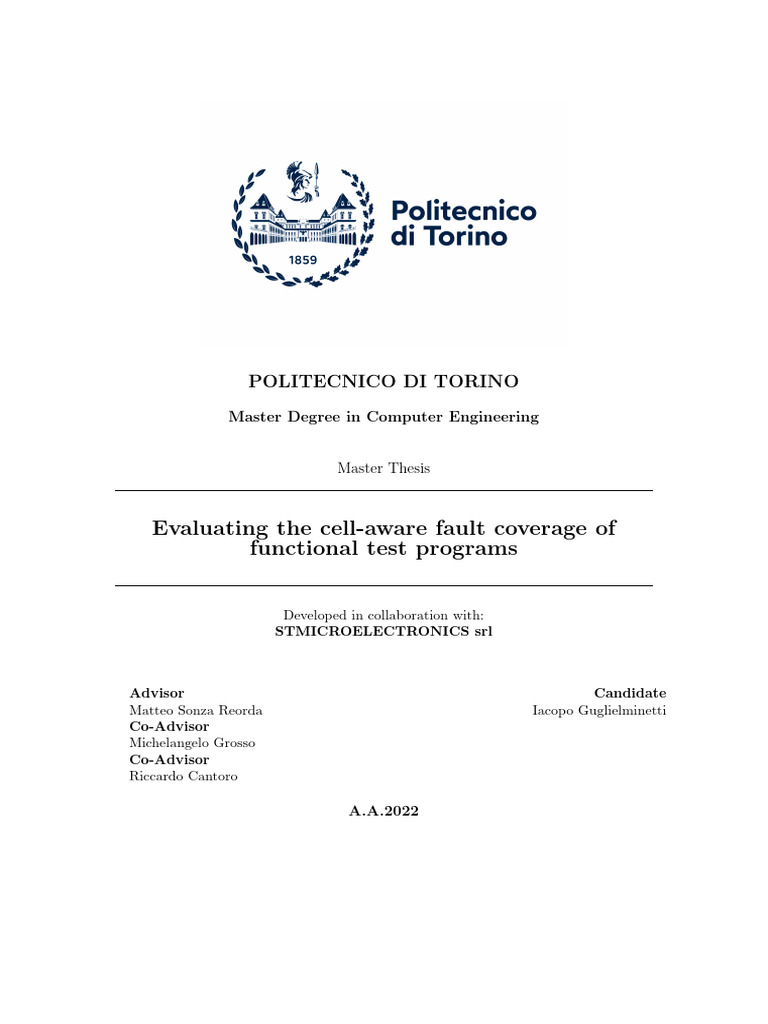 Tesi Pdf Hardware Description Language Logic Synthesis