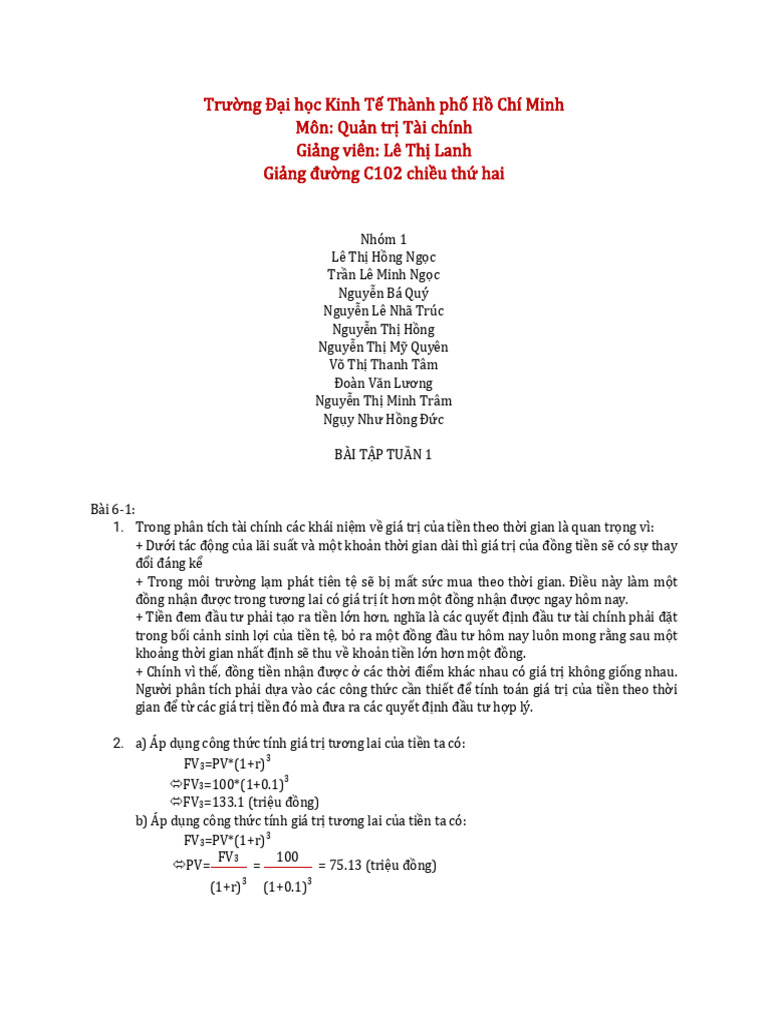 Trườngđạihọcki Nhtếthànhphốhồchími Nh Môn:Quảnt Rịtàichí Nh Gi Ảngvi Ên:Lêthịlanh Gi ...