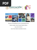 Proyecto Integrador Modulo 21 Prepa en Linea Sep | PDF