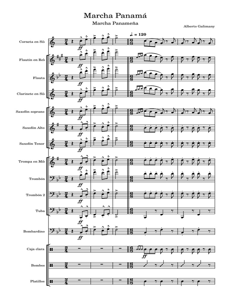 Marcha_Panama__Eduardo_Maduro_y_Alberto_Galimany_Marcha_Panam | PDF