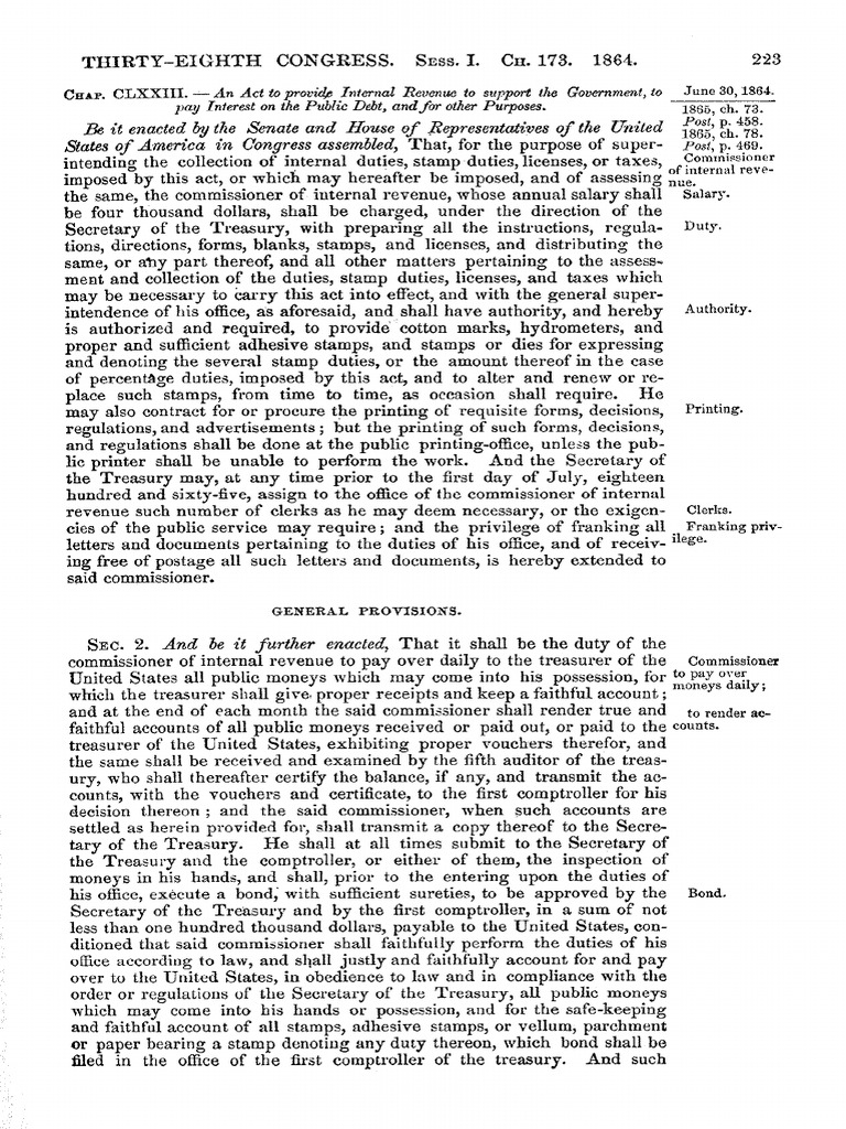 38th Congress Record 1864 | PDF | Cost Of Living | Taxes