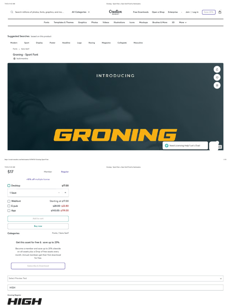 Groning Sport Font Overview | PDF | Typefaces | Sans Serif