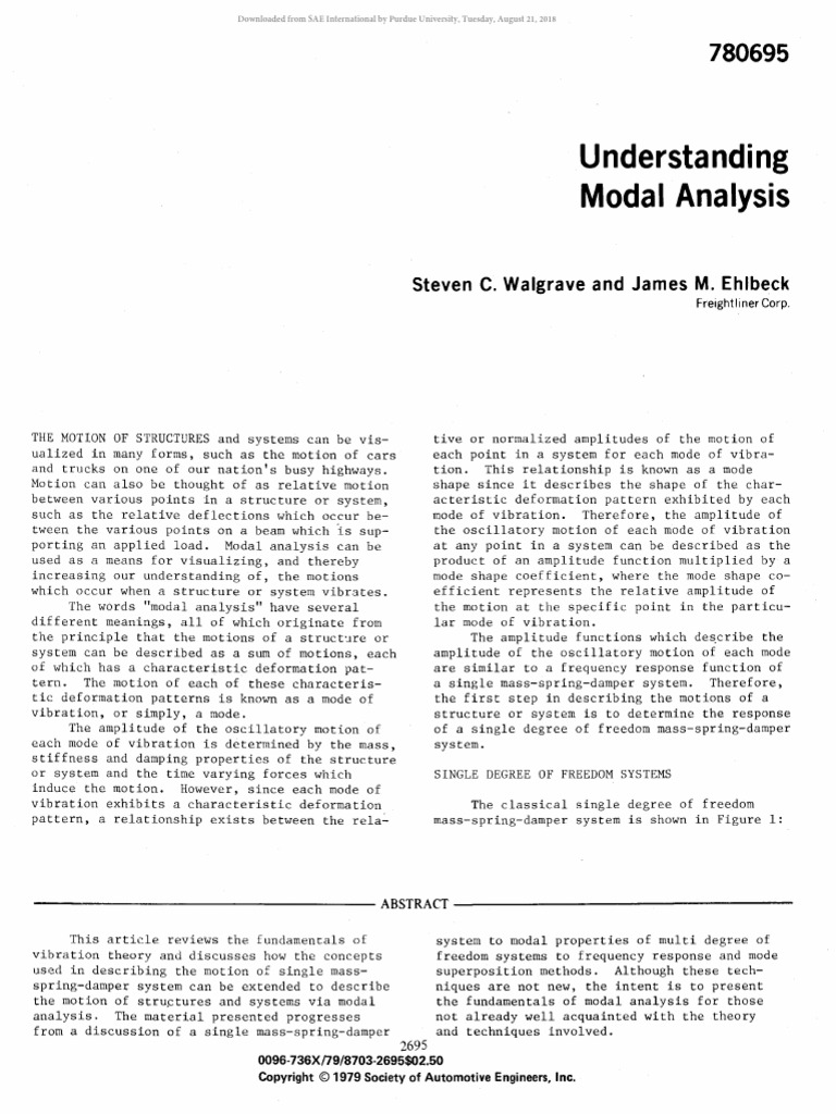 modal anlysis-understanding | PDF | Normal Mode | Damping