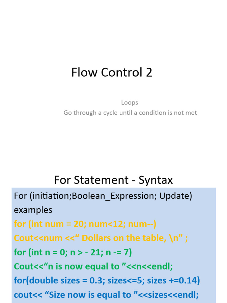 C++ Session 4 | PDF | Control Flow | Namespace