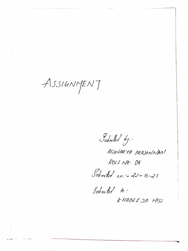 Assignment | PDF