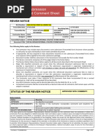 Comment Resolution Sheet Format | PDF