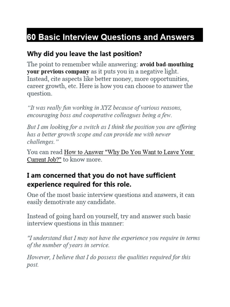 60 Question | PDF | Experience | Question