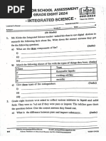 GRADE 8 SCIENCE EXAM PAPER2 3rd TERM | PDF | Chemical Elements | Proton