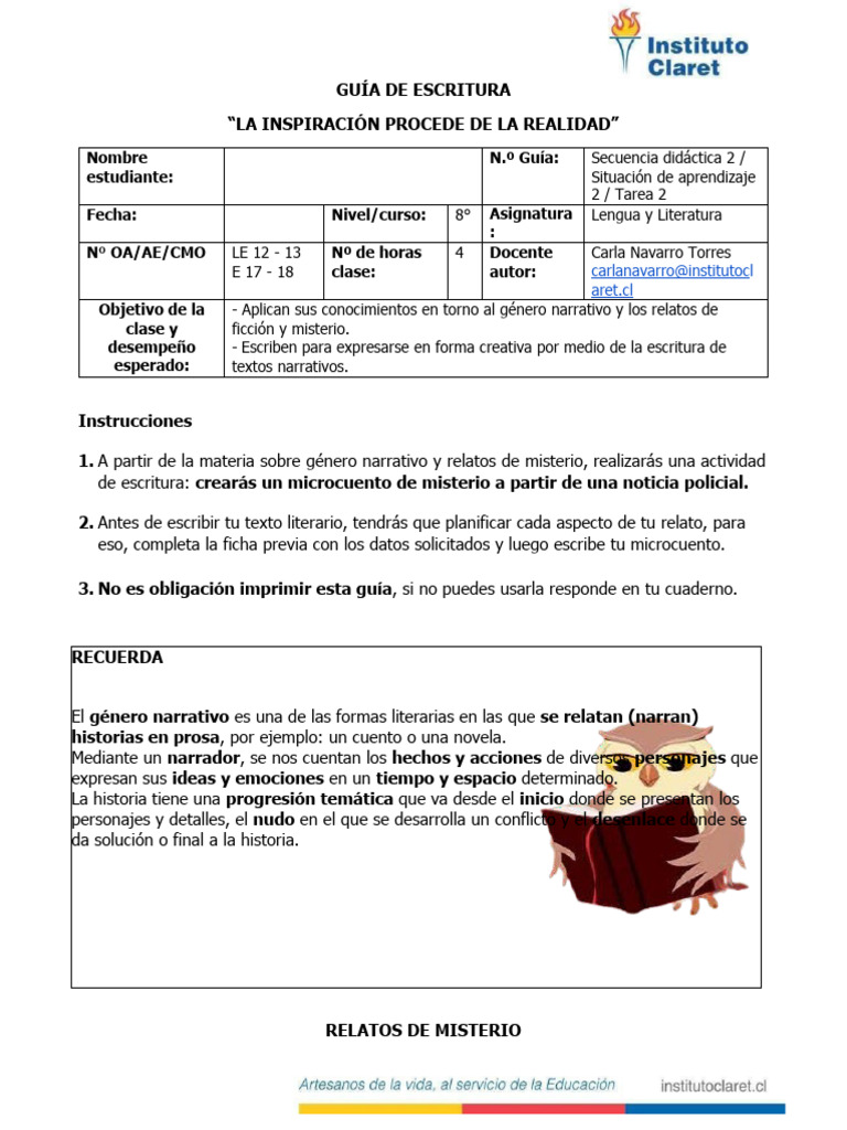 Guía para Escribir Microcuentos | PDF | Narración