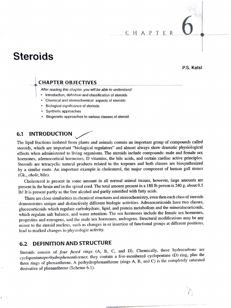 Steroids - Unit-2 | PDF | Steroid | Chemistry