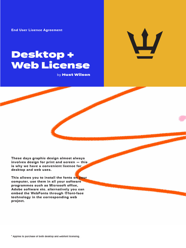 Hust Wilson Desktop&Screen | PDF | License | Typefaces
