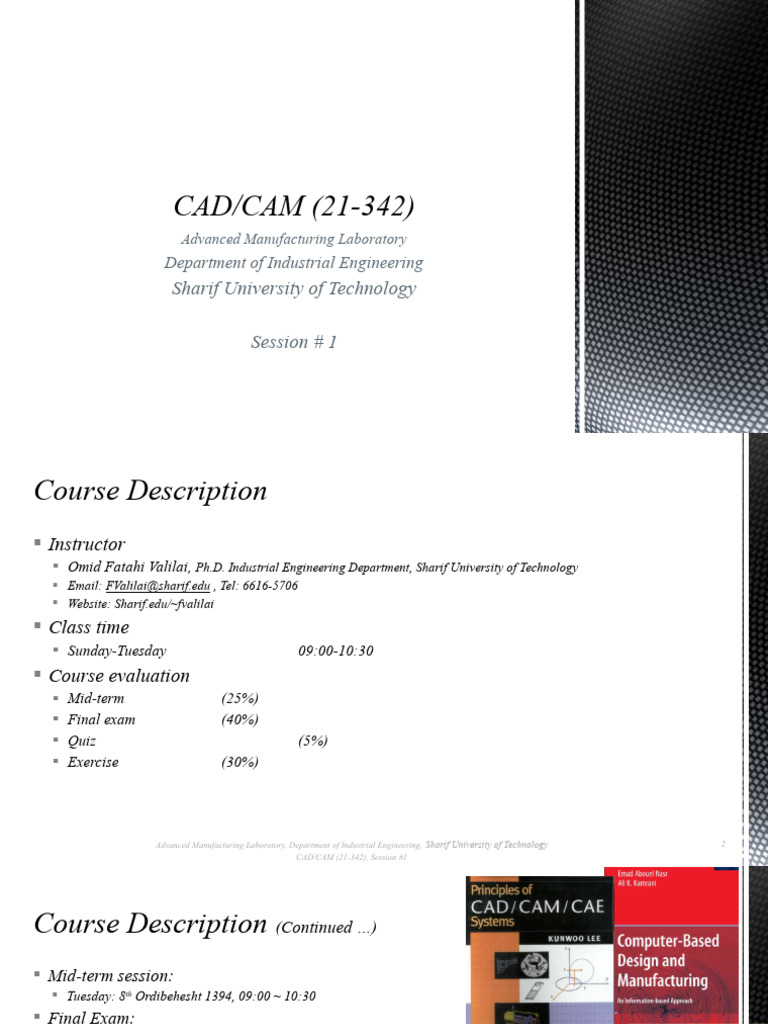 01 Cad-Cam | PDF | Computer Aided Design | Production And Manufacturing