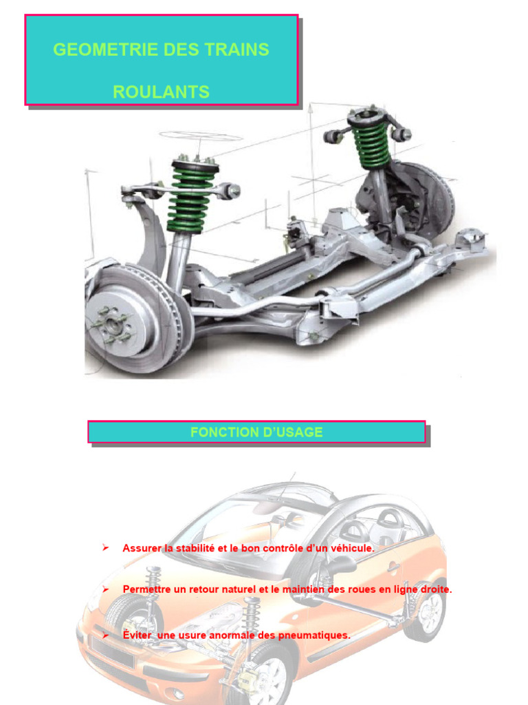 3 Geometrie Des - Trains Roulants | PDF | Véhicules terrestres | Technologie des véhicules