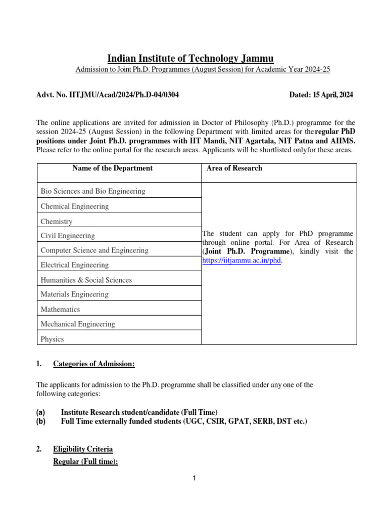 Joint PHD Program 2024 2025 | PDF | Doctor Of Philosophy