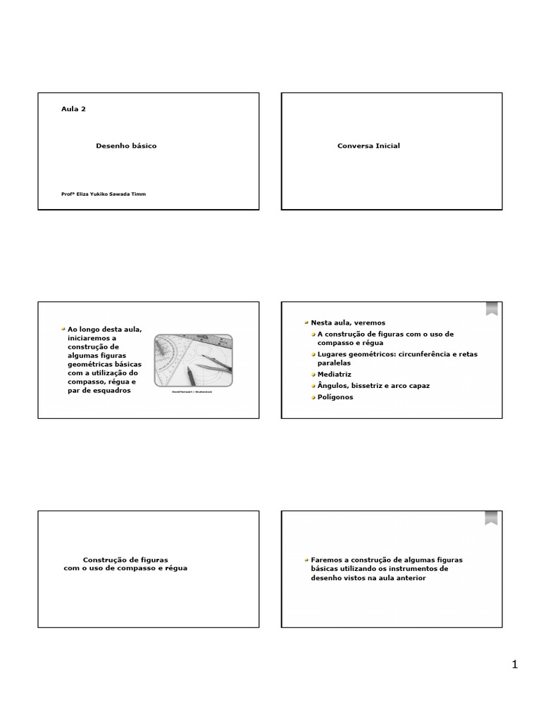 Slides Aula 2 | PDF | Ângulo | Geometria