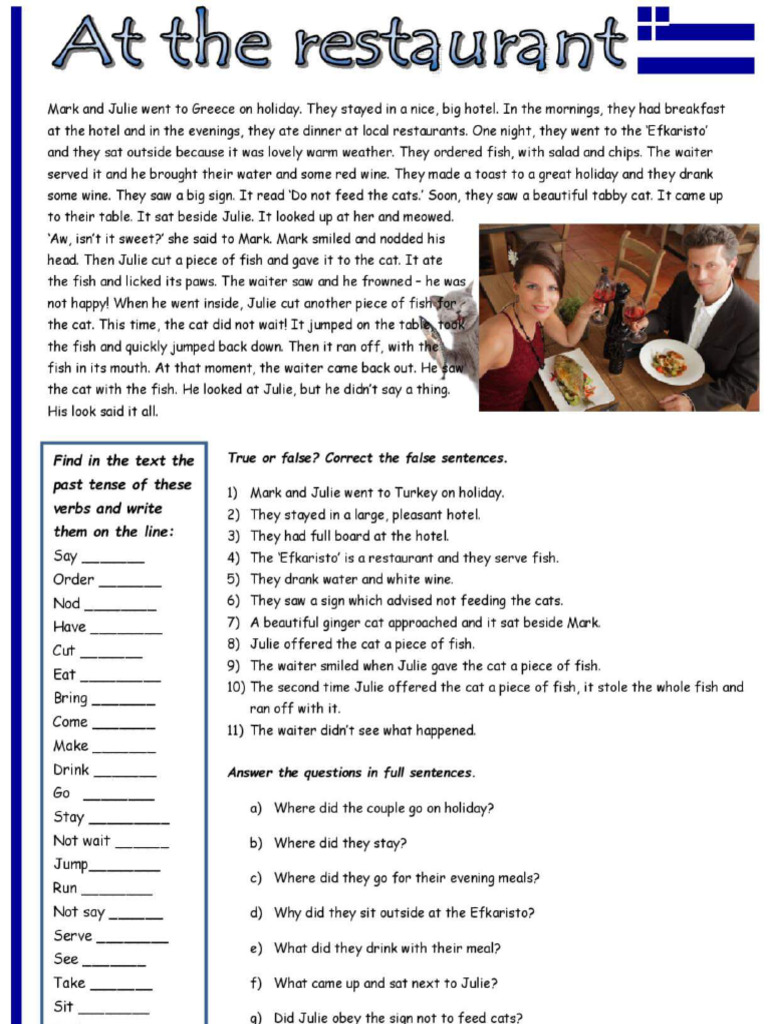 Simple Past Story | PDF