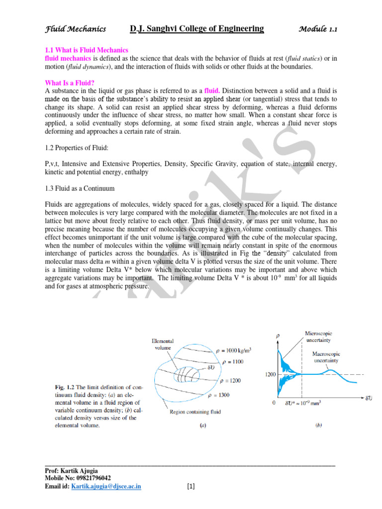 Module 1.1 PDF | PDF | Buoyancy | Viscosity